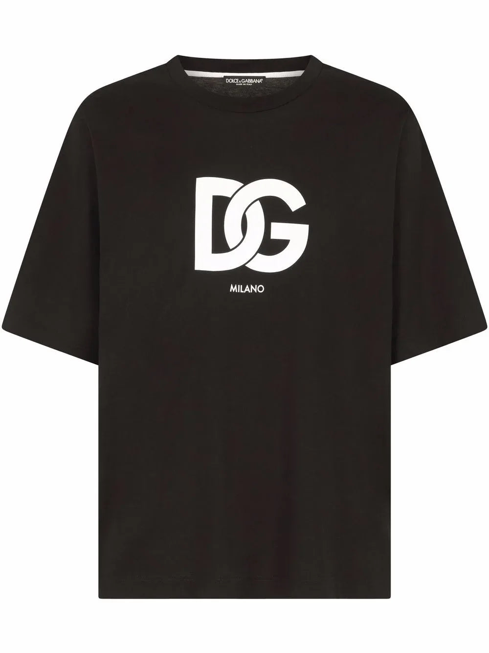 DG Brand-logo cotton Black Oversized T-shirt – Be Yourself Clothing